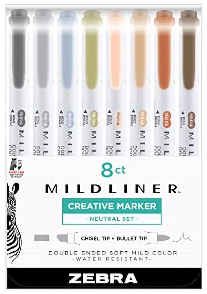 Zebra Pen Mildliner Double Ended Highlighter, Broad and Fine Point Tips ...