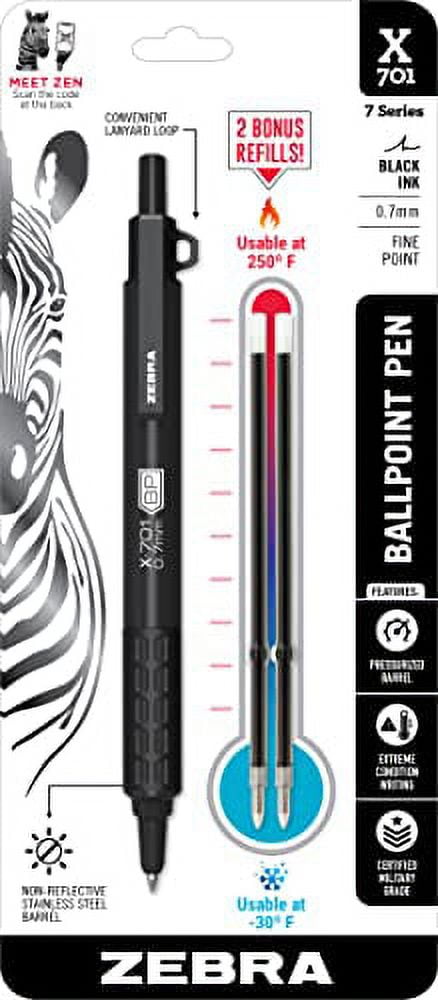 Zebra Pen X-701 Tactical Retractable Ballpoint Pen - Walmart.com