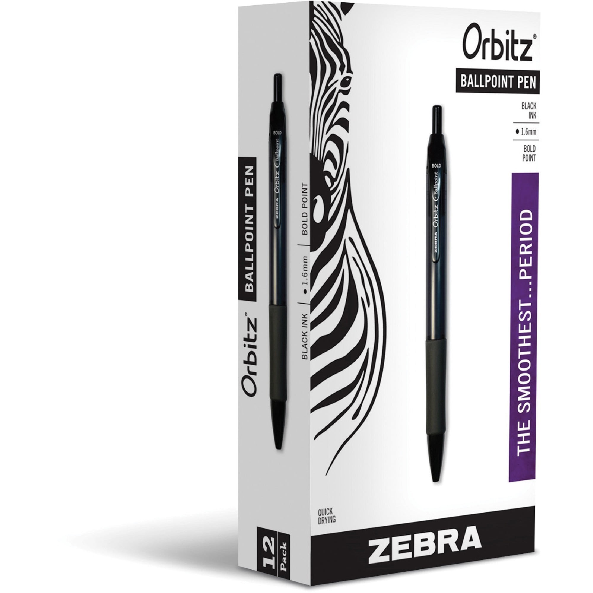 Zebra Pen, ZEB21310, Orbitz Retractable Ballpoint Pens, 1 Dozen ...