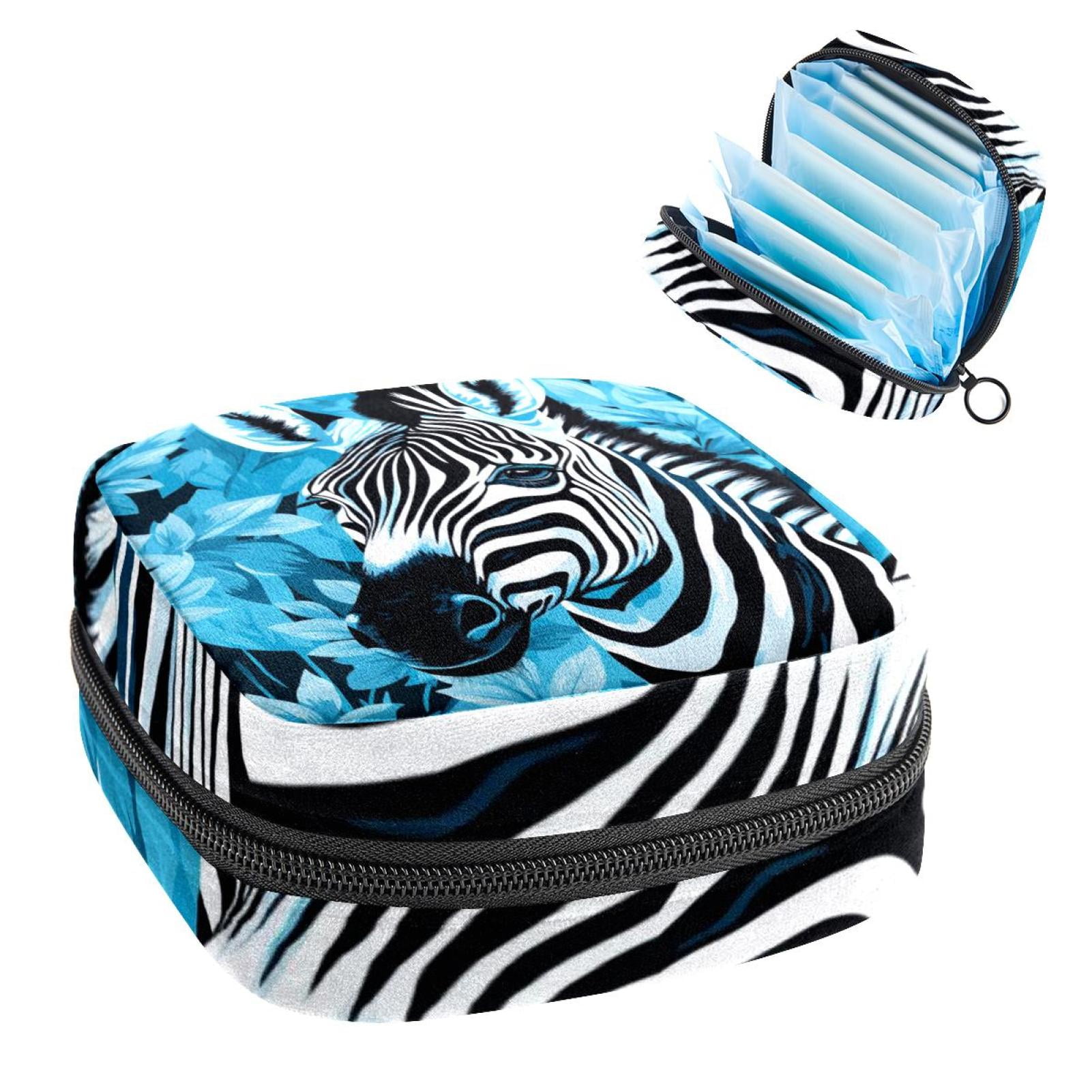 Zebra Period Pouch Sanitary Bags Small Necklace Pouch Small Carry on ...