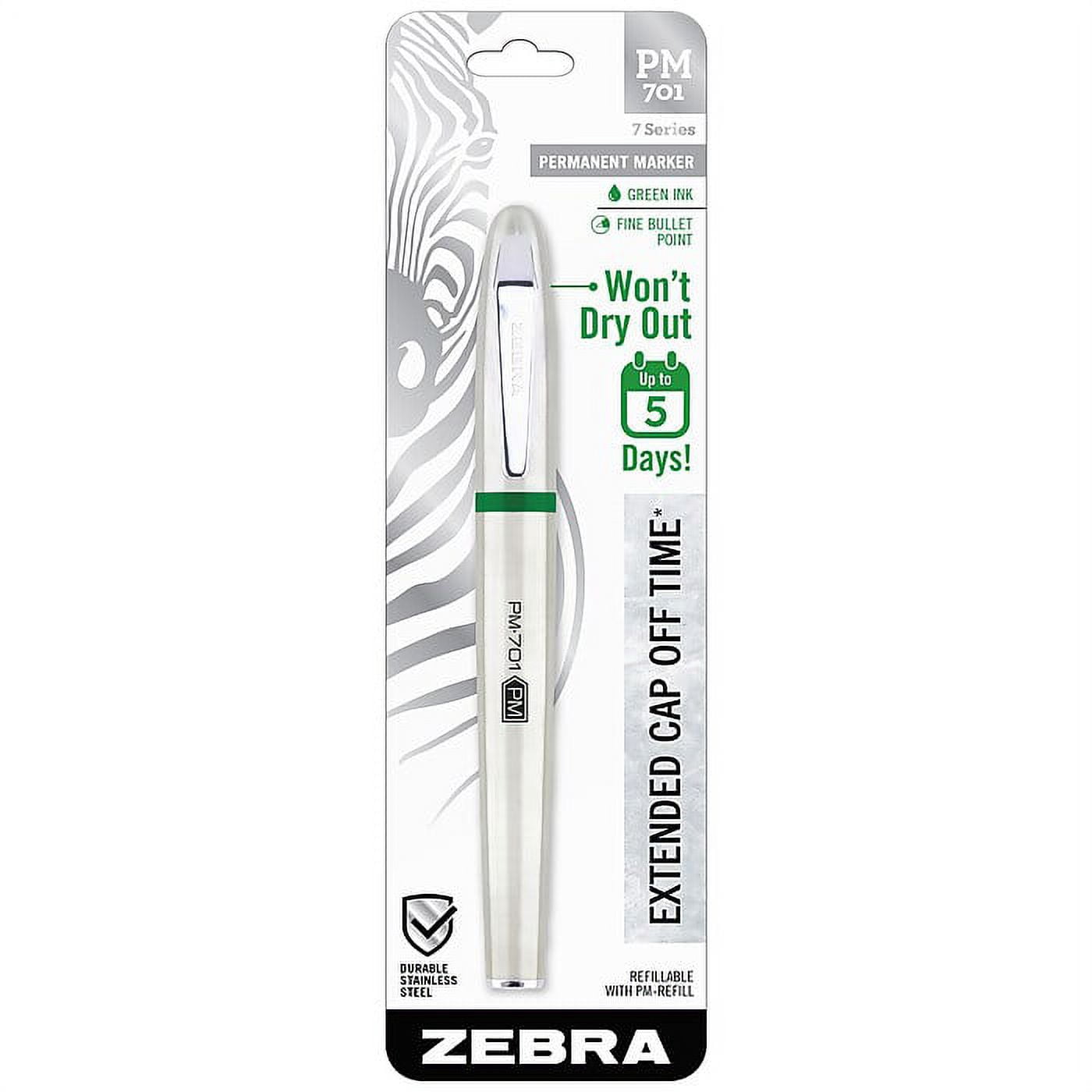 Zebra Permanent Steel Marker-Green - Walmart.com