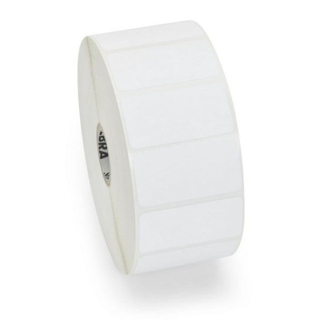 Zebra PolyPro 3000T Thermal Transfer Labels, 2" x 1.25" Label, 1" Core ...