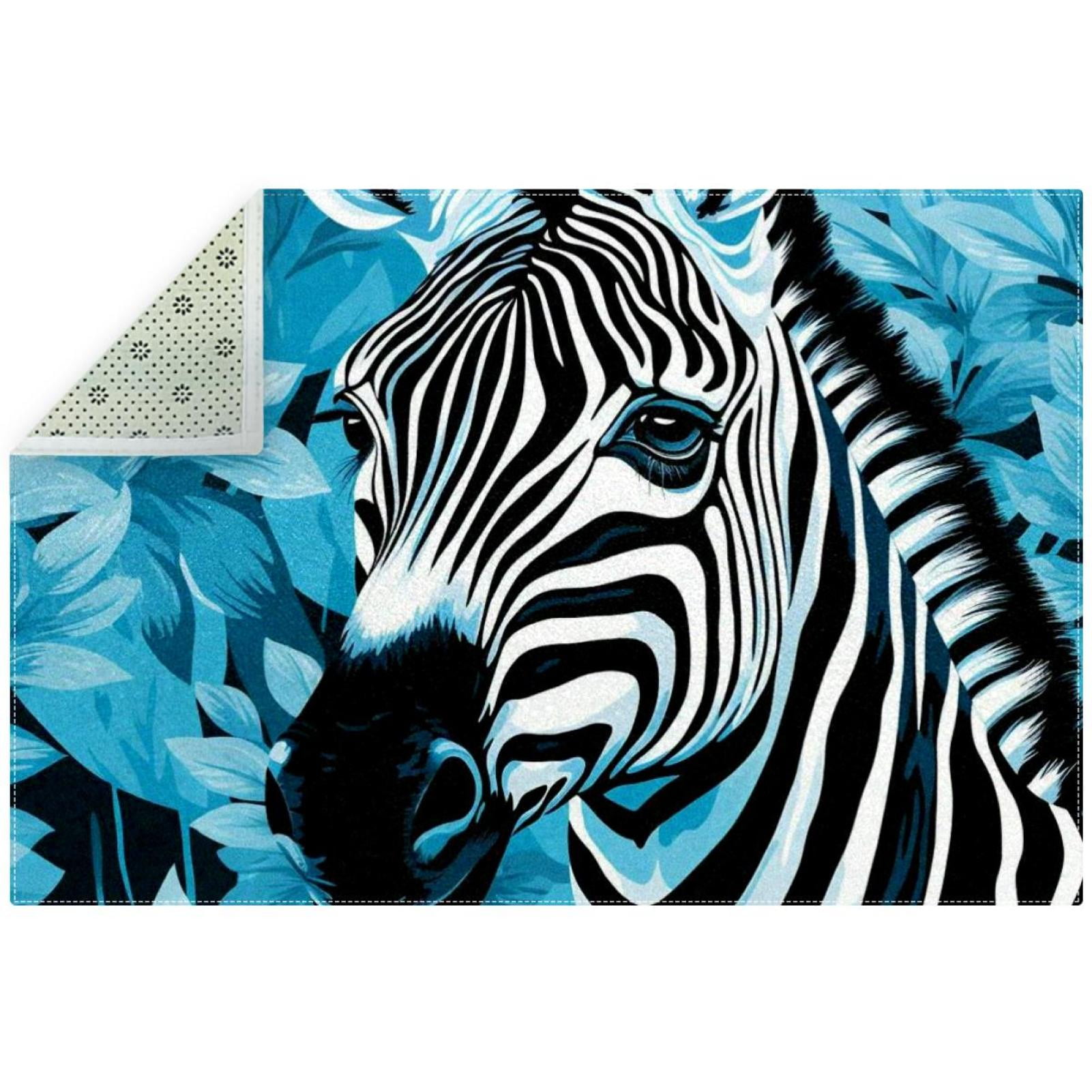 Zebra Polyester Chair Mat for Hardwood Floor, Heavy Duty Office Chair ...