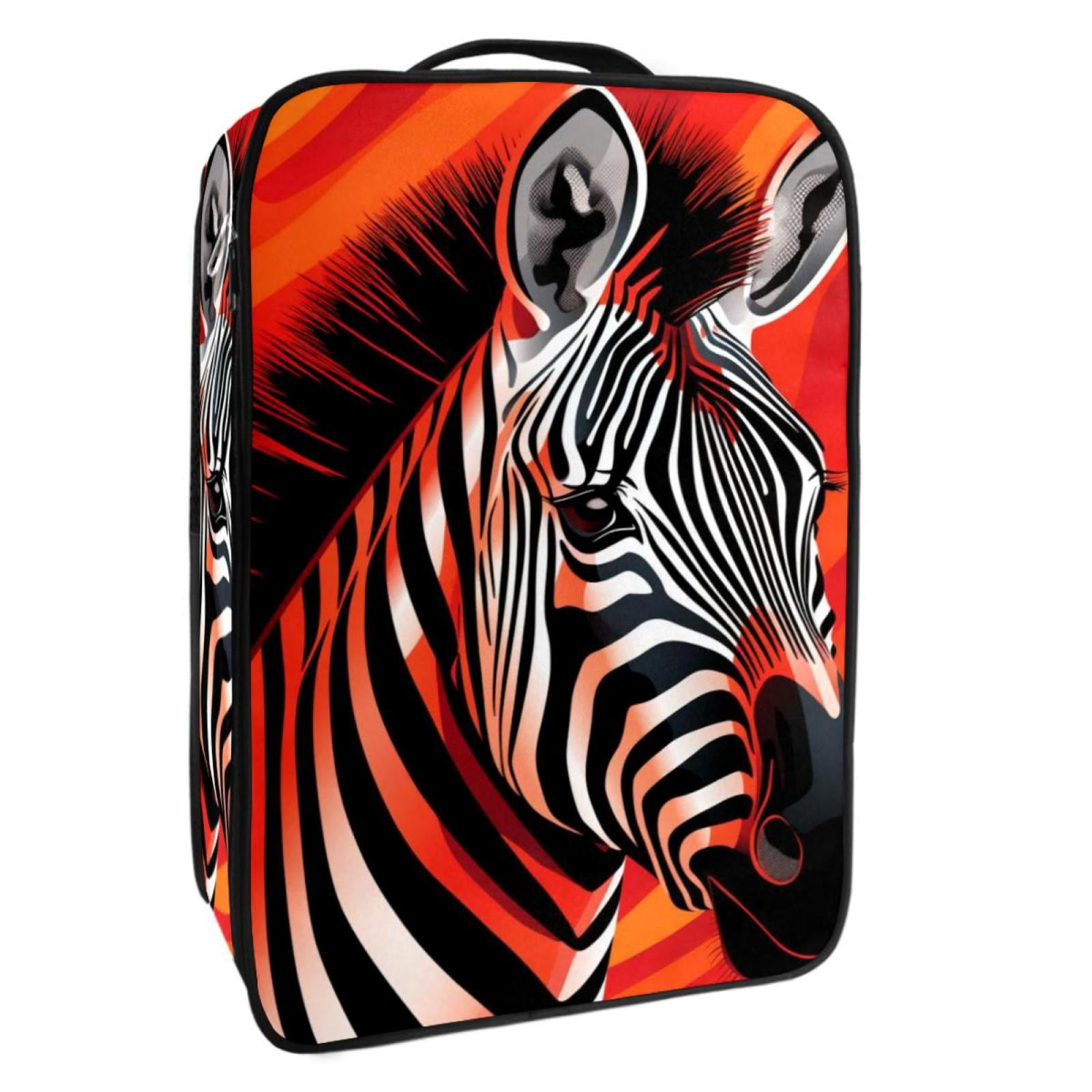 Zebra Polyester Shoe Boxes Organizer Storage Container Closet under Bed ...