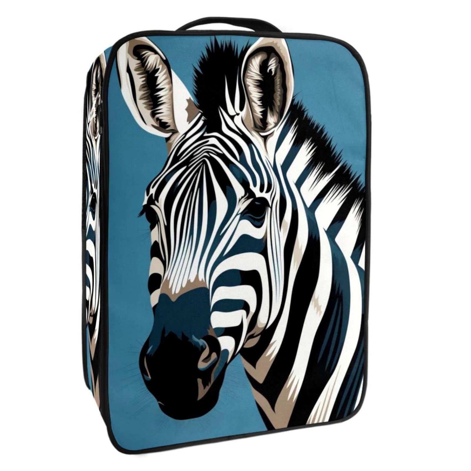 Zebra Polyester Shoe Boxes Organizer Storage Solution for Closet ...