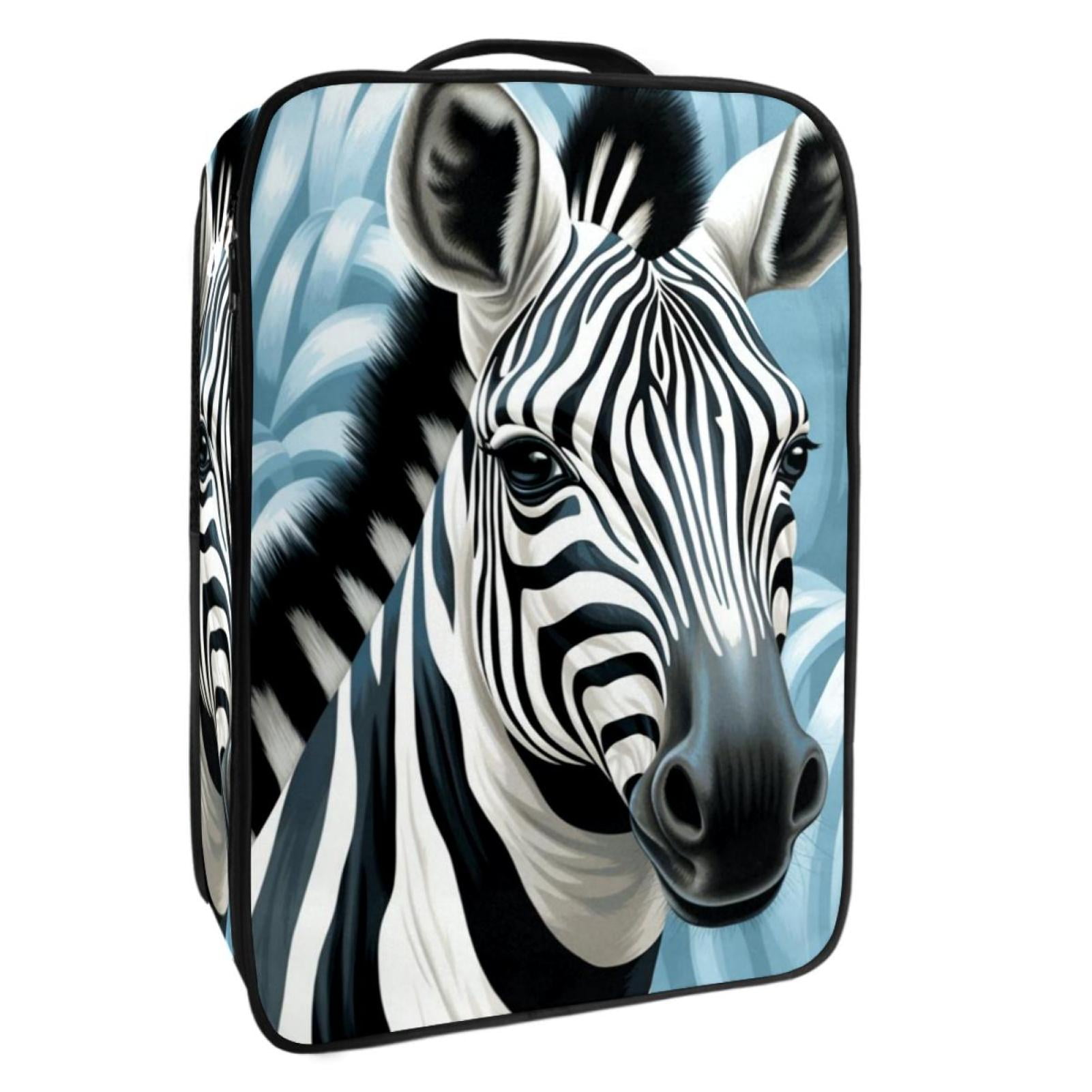 Zebra Polyester Shoe Storage Box - 23x31cm/9x12in Shoe Organizer ...