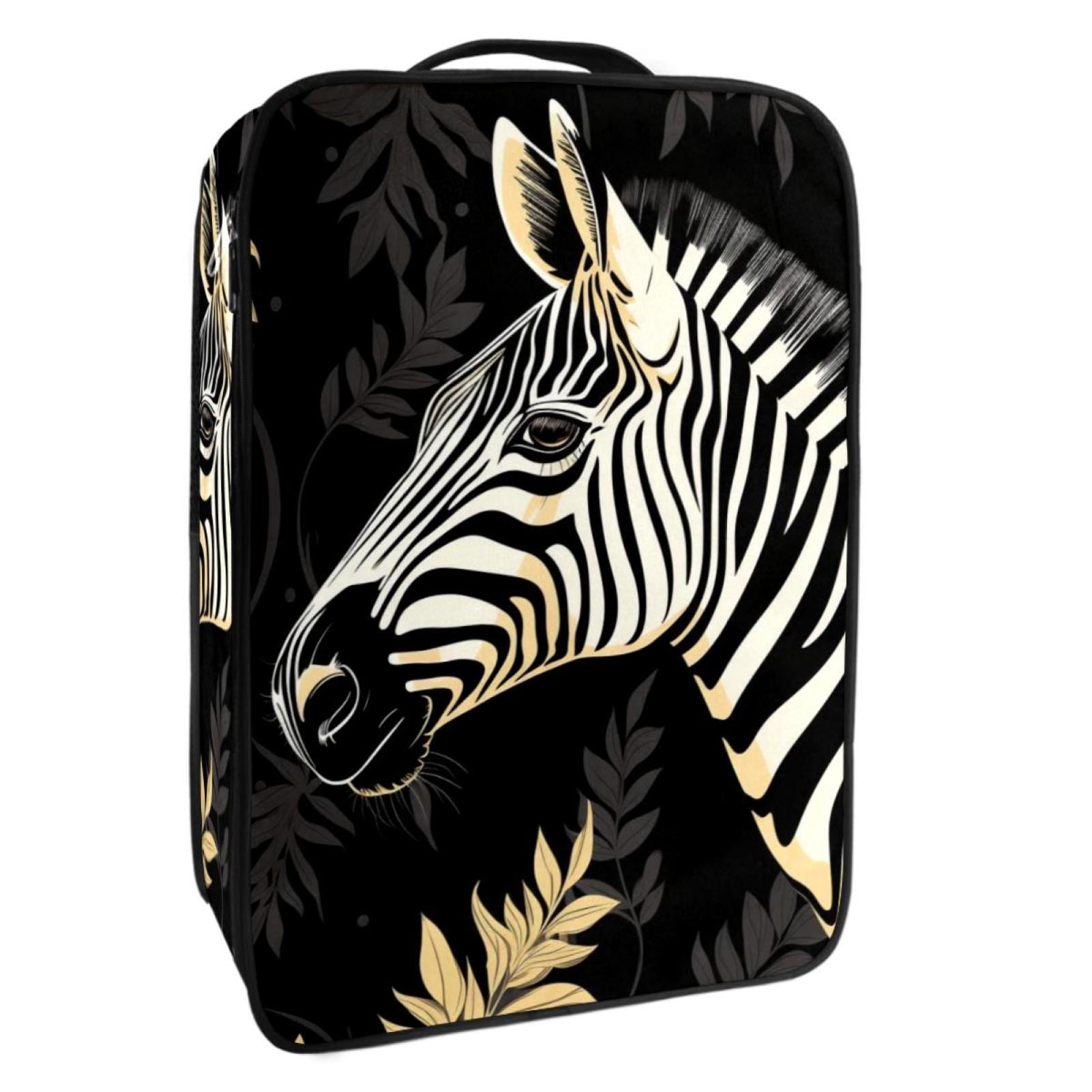 Zebra Polyester Shoe Storage Box Organizer - 23x31cm/9x12in Size for ...