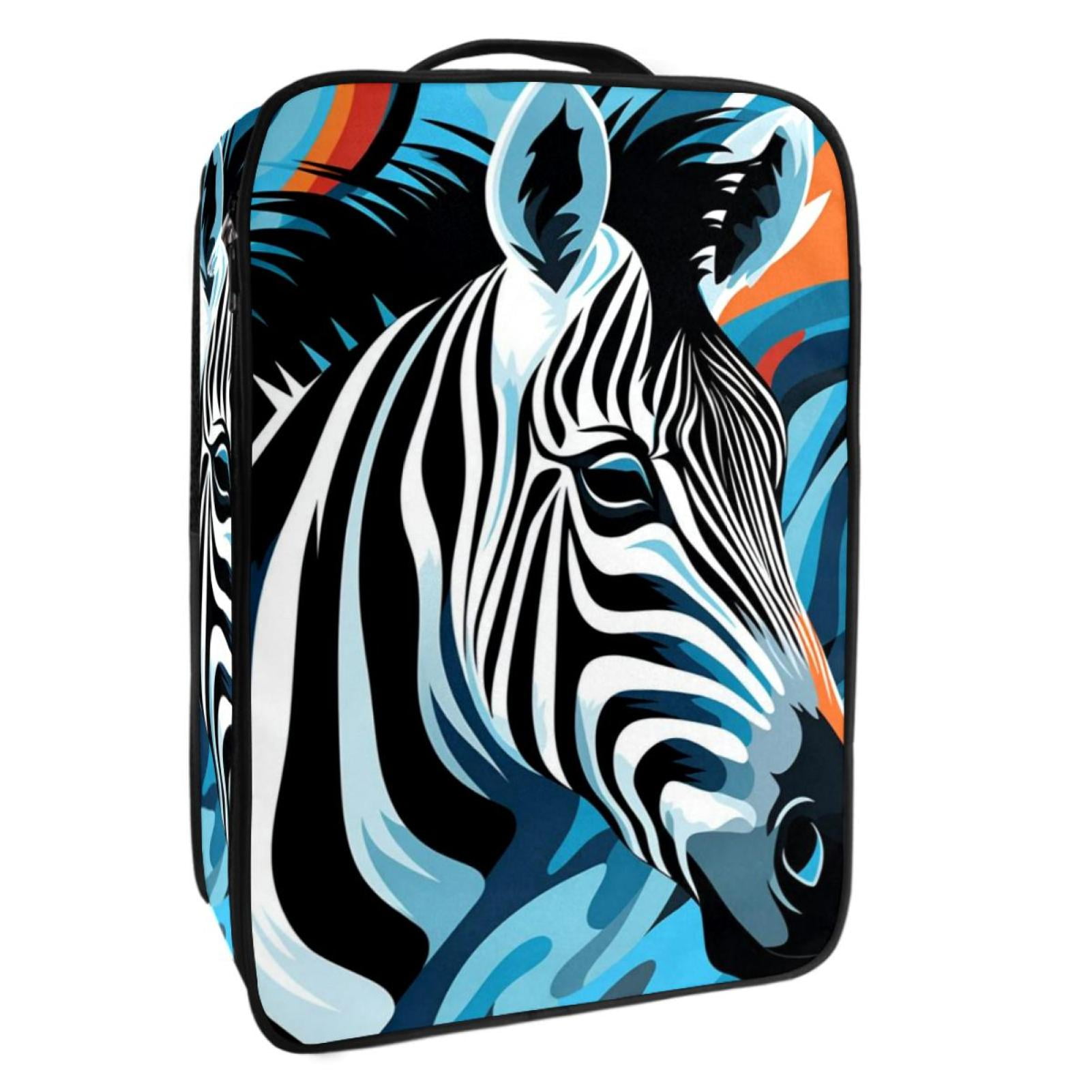 Zebra Polyester Shoe Storage Boxes Organizer - 23x31cm/9x12in Size for ...