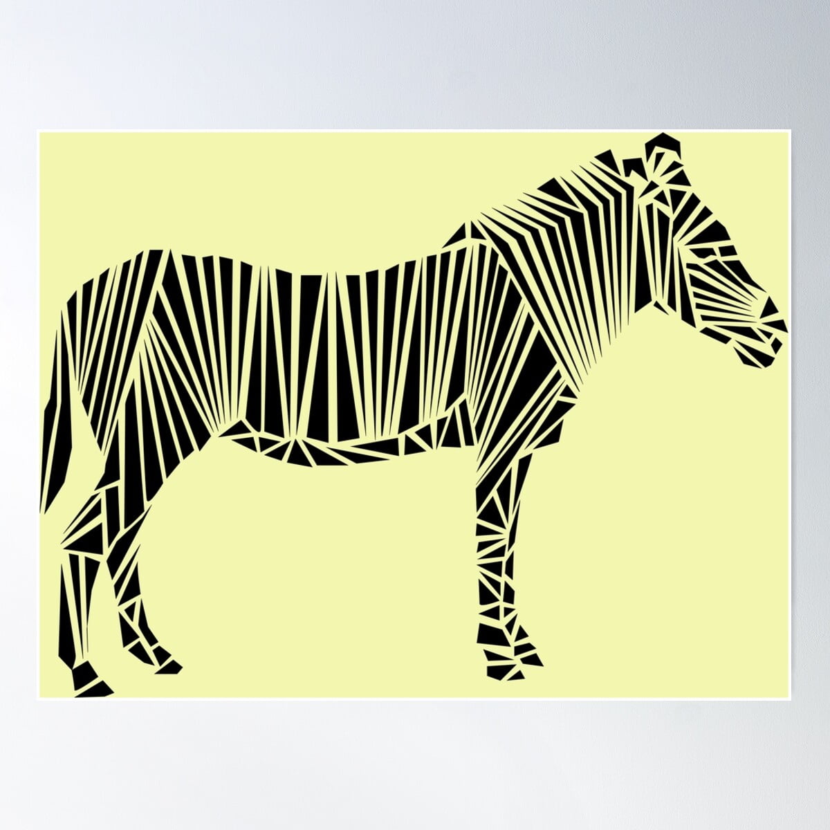Zebra Poster Wall Art, Modern Wall Decor For Living Room Bedroom, 24x36 ...