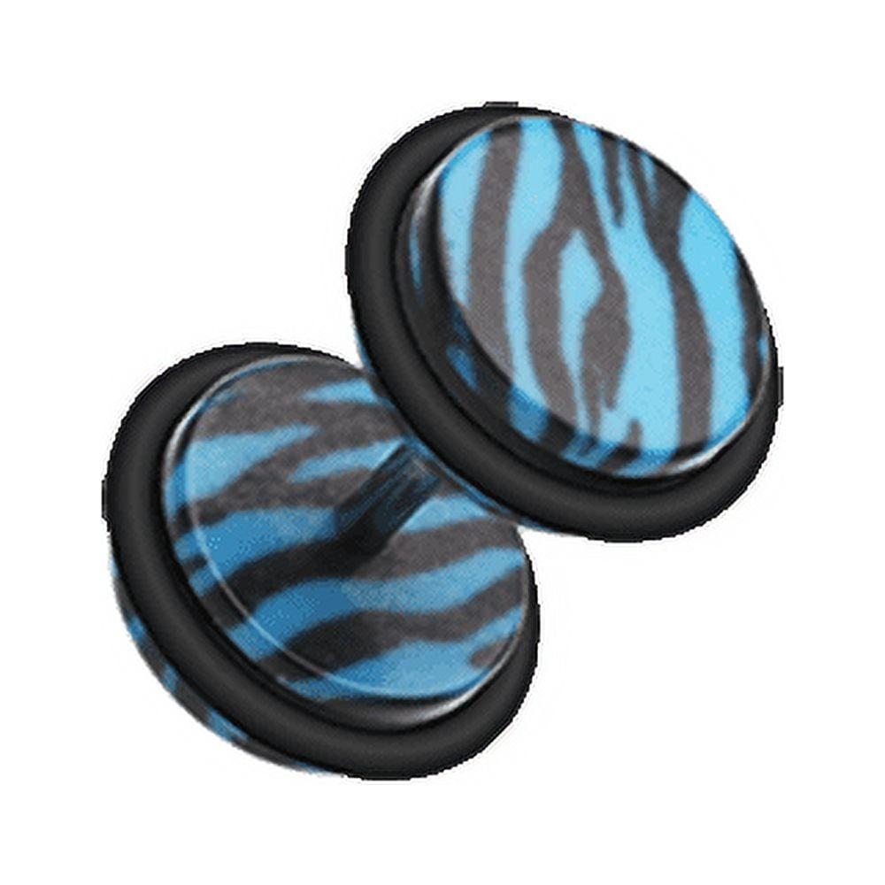 Zebra Print Acrylic Fake Plug - Walmart.com