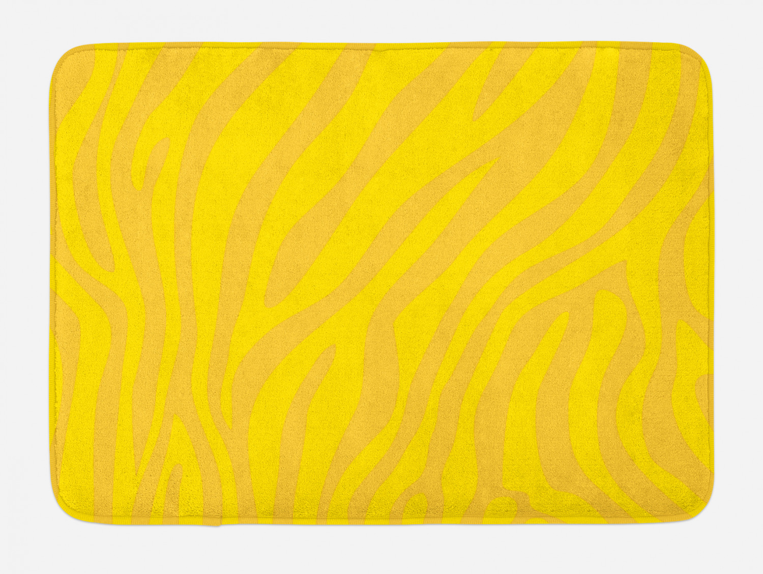 Zebra Print Bath Mat, Zebra Skin Wild Animal Print Pattern with Vivid ...