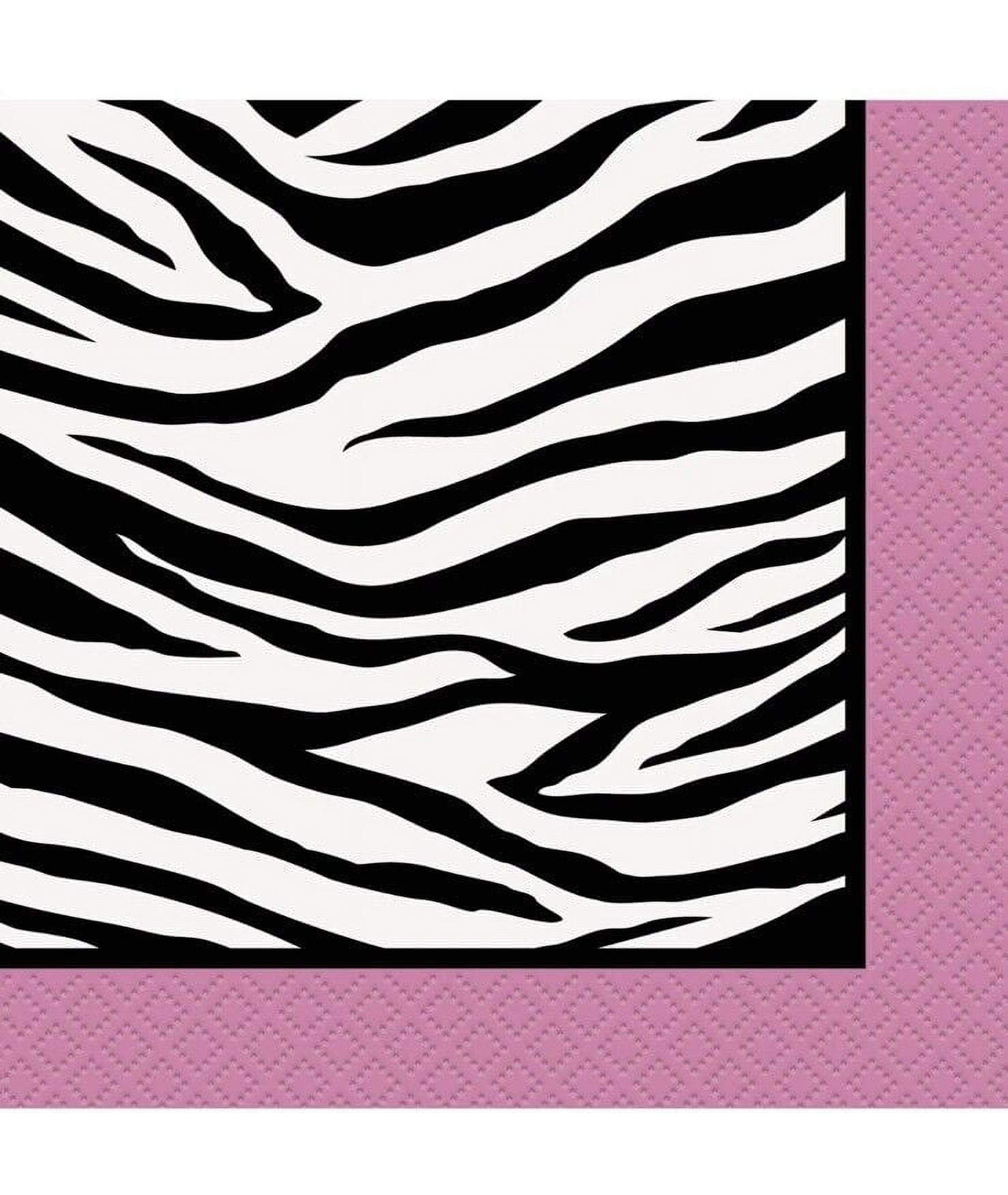 Zebra Print Beverage Napkins, 16ct - Walmart.com