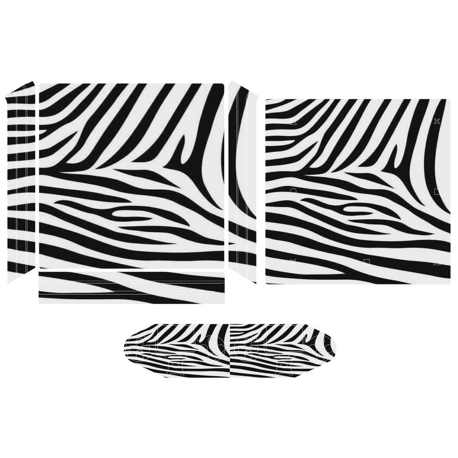 Zebra Print Black And White PS4/PS4 Pro/PS4 Slim Skin Sticker For ...