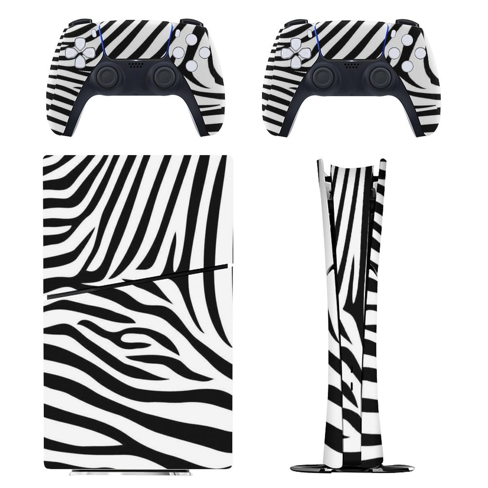 Zebra Print Black And White PS5/PS5 Pro/PS5 Slim Digital Disc Skin ...