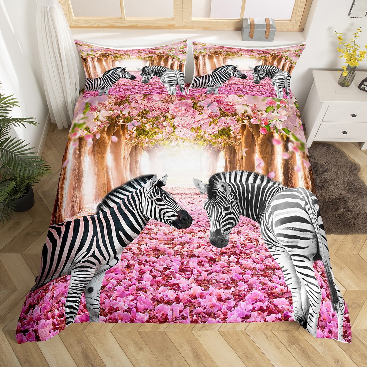 Zebra Print Comforter Sets Toddler Zebra Animals Theme Bedding Set ...