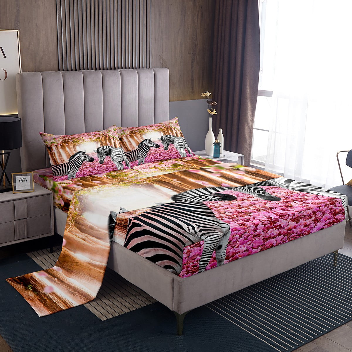 Zebra Print Comforter Sets Toddler Zebra Animals Theme Sheets, Cute ...