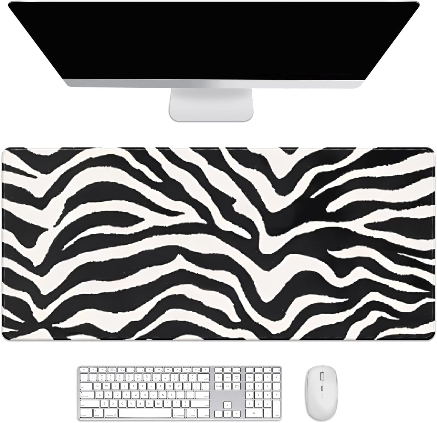 Zebra Print Desk Mat, Desk Accessory, Cute Workspace, Trendy Workspace ...