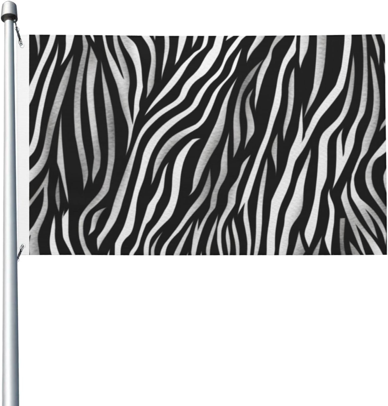Zebra Print Flag 4.85x8 ft Flags for Outside Funny Banner Garden Flag ...