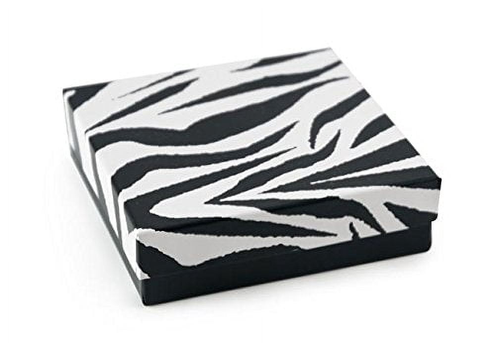 Zebra Print Jewelry Box #33 (Package of 20) - Walmart Business Supplies