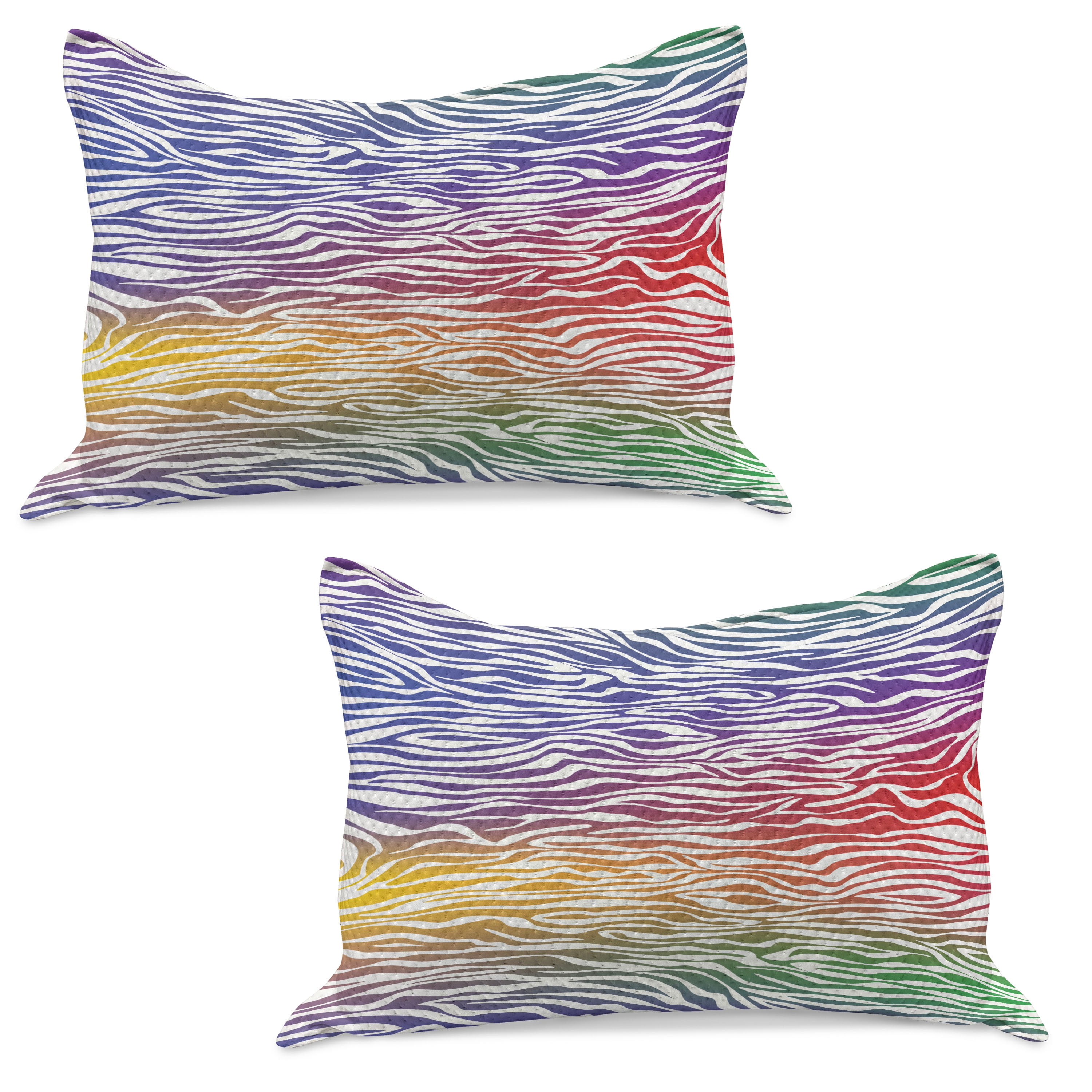 Zebra Print Knitted Quilt Pillowcover Set of 2, Abstract Zebra Skin ...