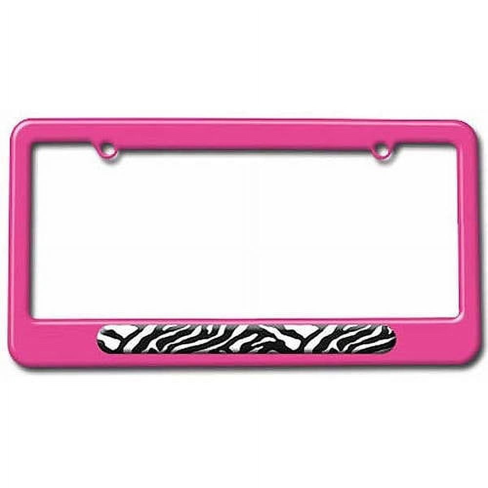 Zebra Print License Plate Tag Frame, Multiple Colors - Walmart.com