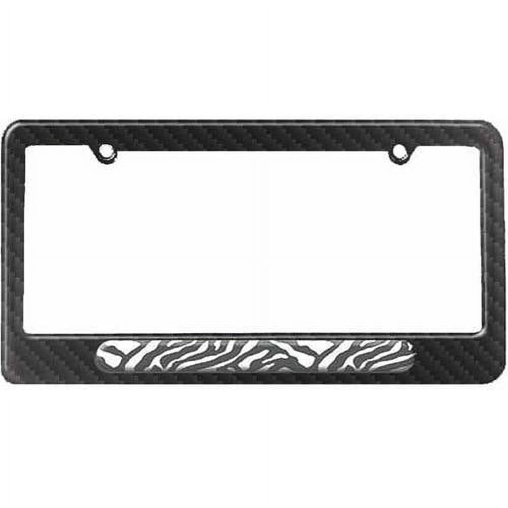 Zebra Print License Plate Tag Frame, Multiple Colors - Walmart.com