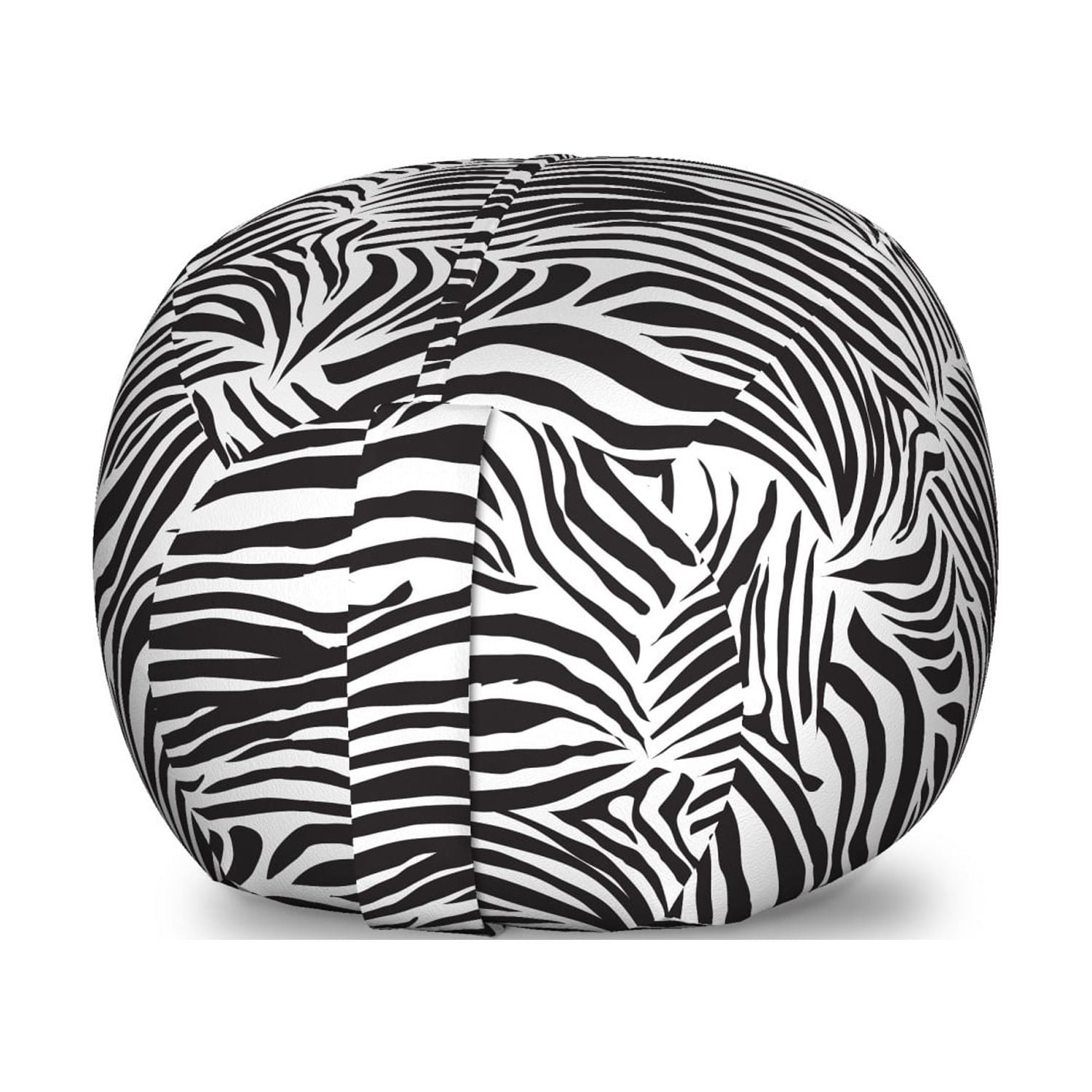 Zebra Print Storage Toy Bag Chair, Striped Zebra Animal Print Nature ...