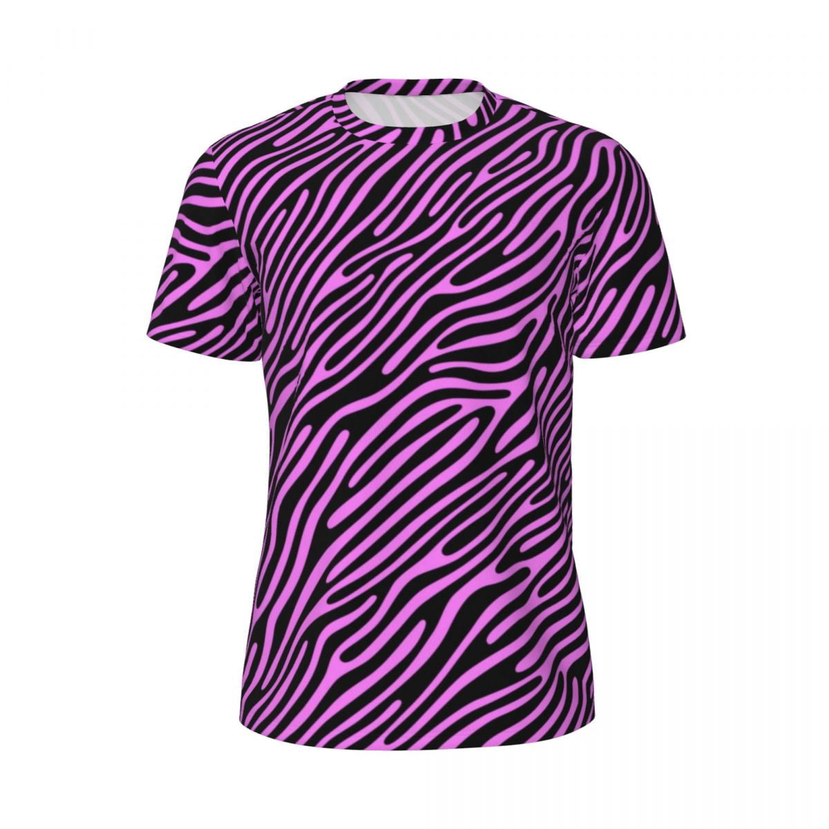 Zebra Print T Shirt White And Black Stripes Hippie T Shirts Mens ...