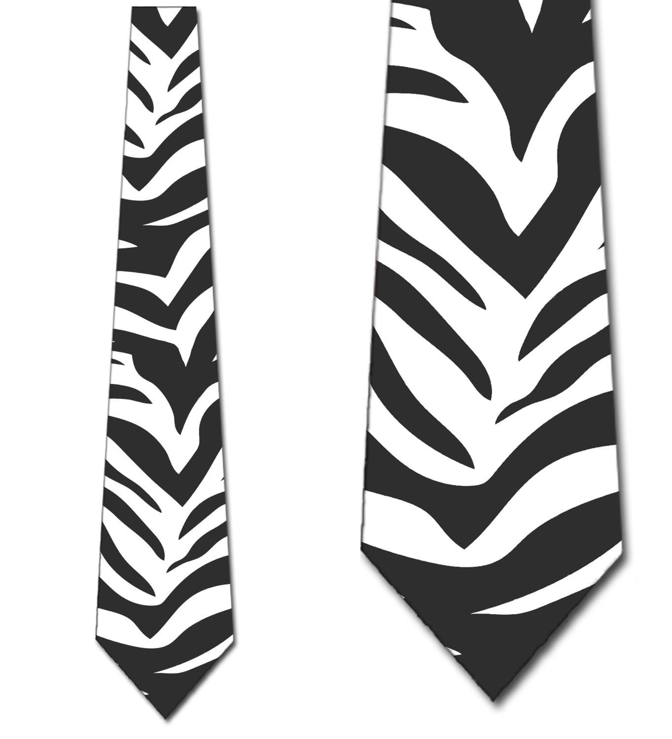 Zebra Print Ties Mens Animal Necktie Zebra Tie by Three Rooker ...