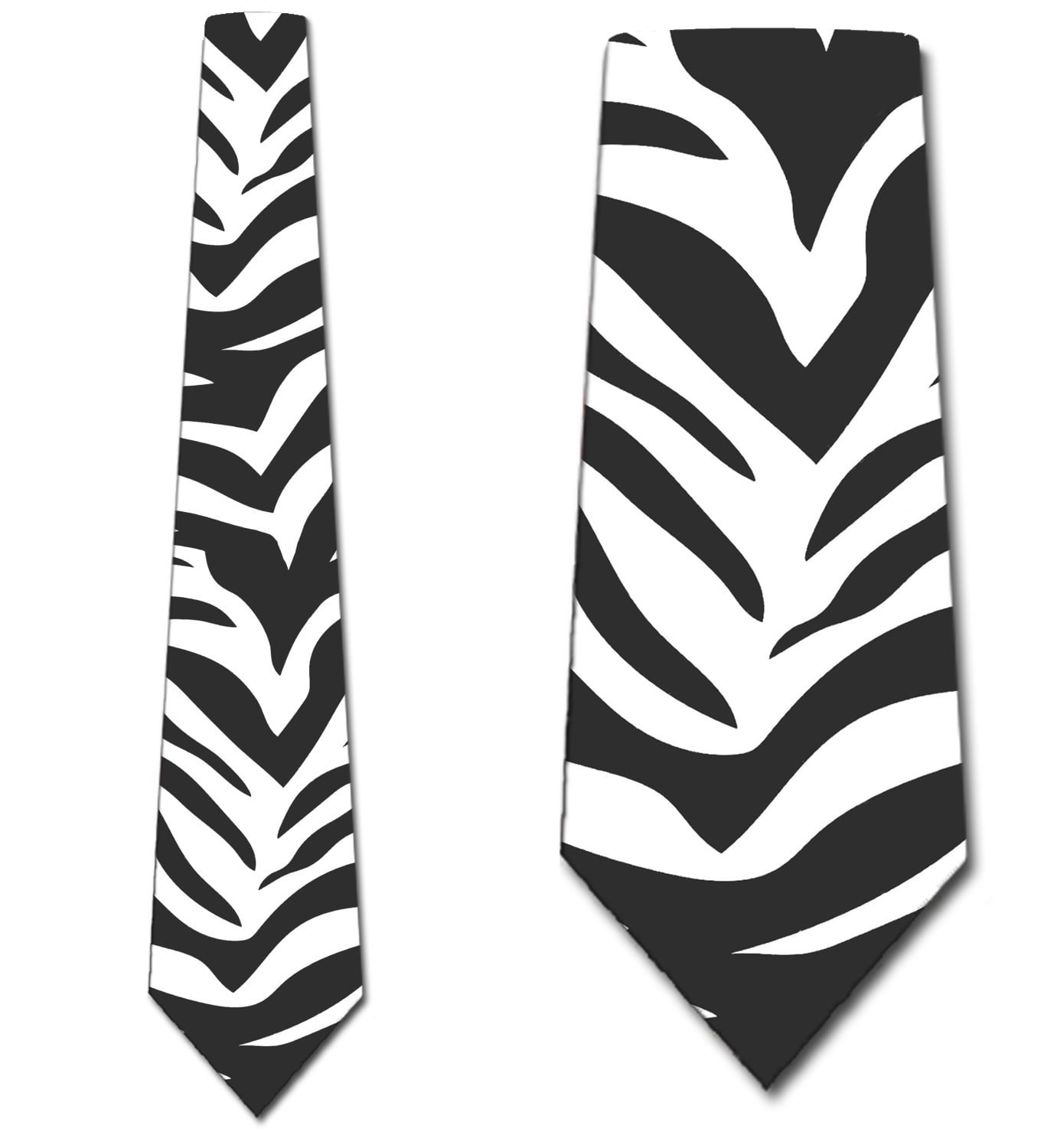 Zebra Print Ties Mens Animal Necktie Zebra Tie by Three Rooker ...