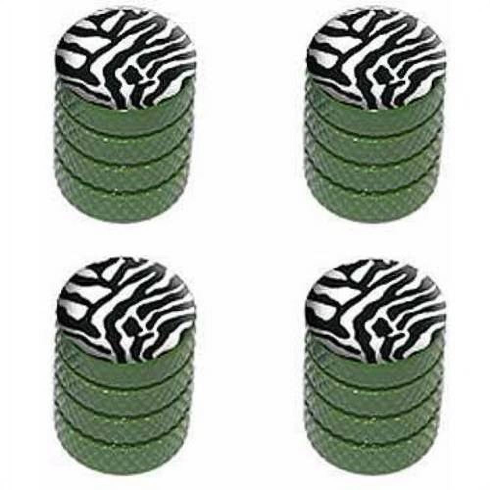Zebra Print Tire Rim Wheel Aluminum Valve Stem Caps, Multiple Colors ...