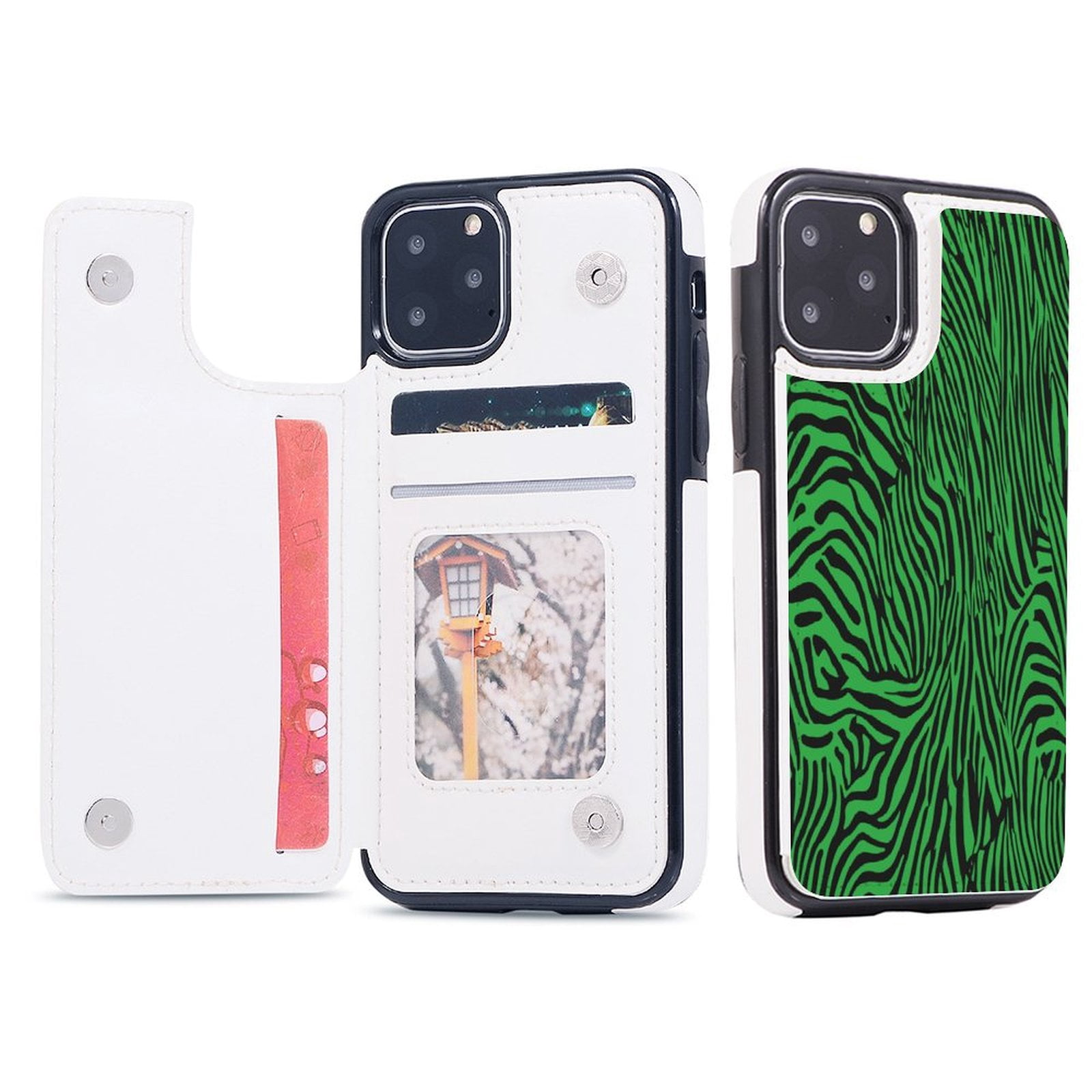 Zebra Print, Wild Leather Wallet Case for iPhone 16 15 14 13 12 11 Pro ...