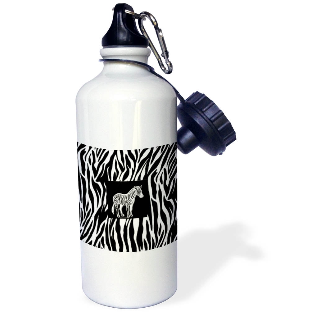 Zebra Print with Zebra 21 oz Sports Water Bottle wb-38699-1 - Walmart.com