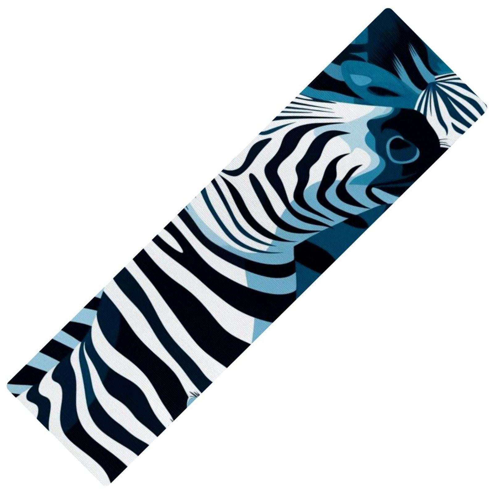 Zebra Rectangular Runner Rugs Rubber Mat Mats, 15.7"x59", Washable ...