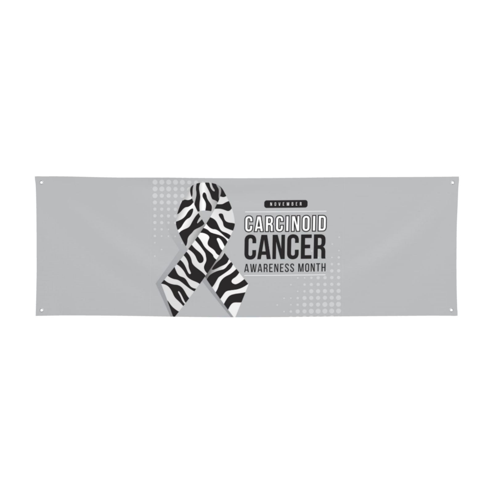 Zebra Ribbon Neuroendocrine Cancer Awareness Month Large Banner Party ...