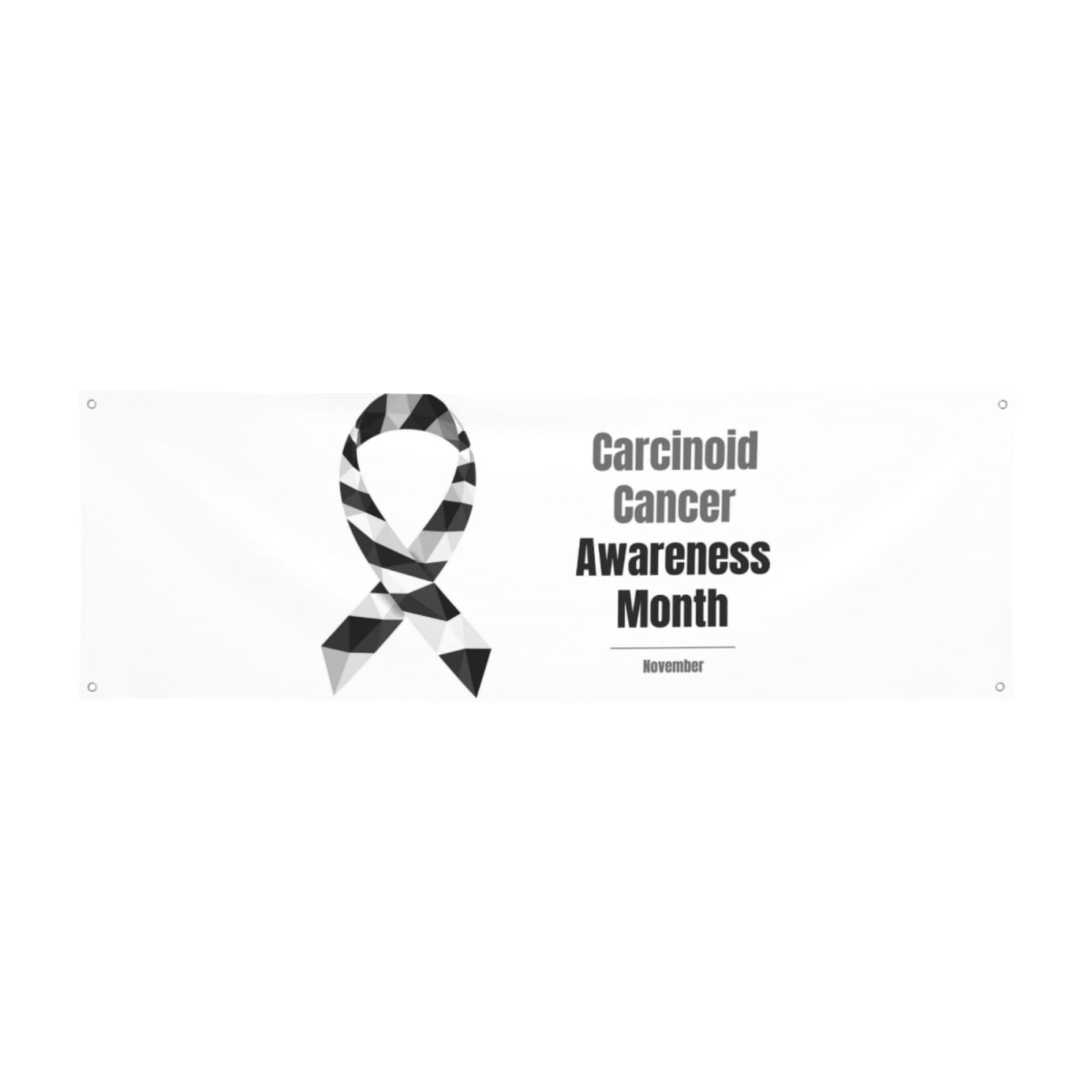 Zebra Ribbon Neuroendocrine Cancer Awareness Month Large Banner Party ...