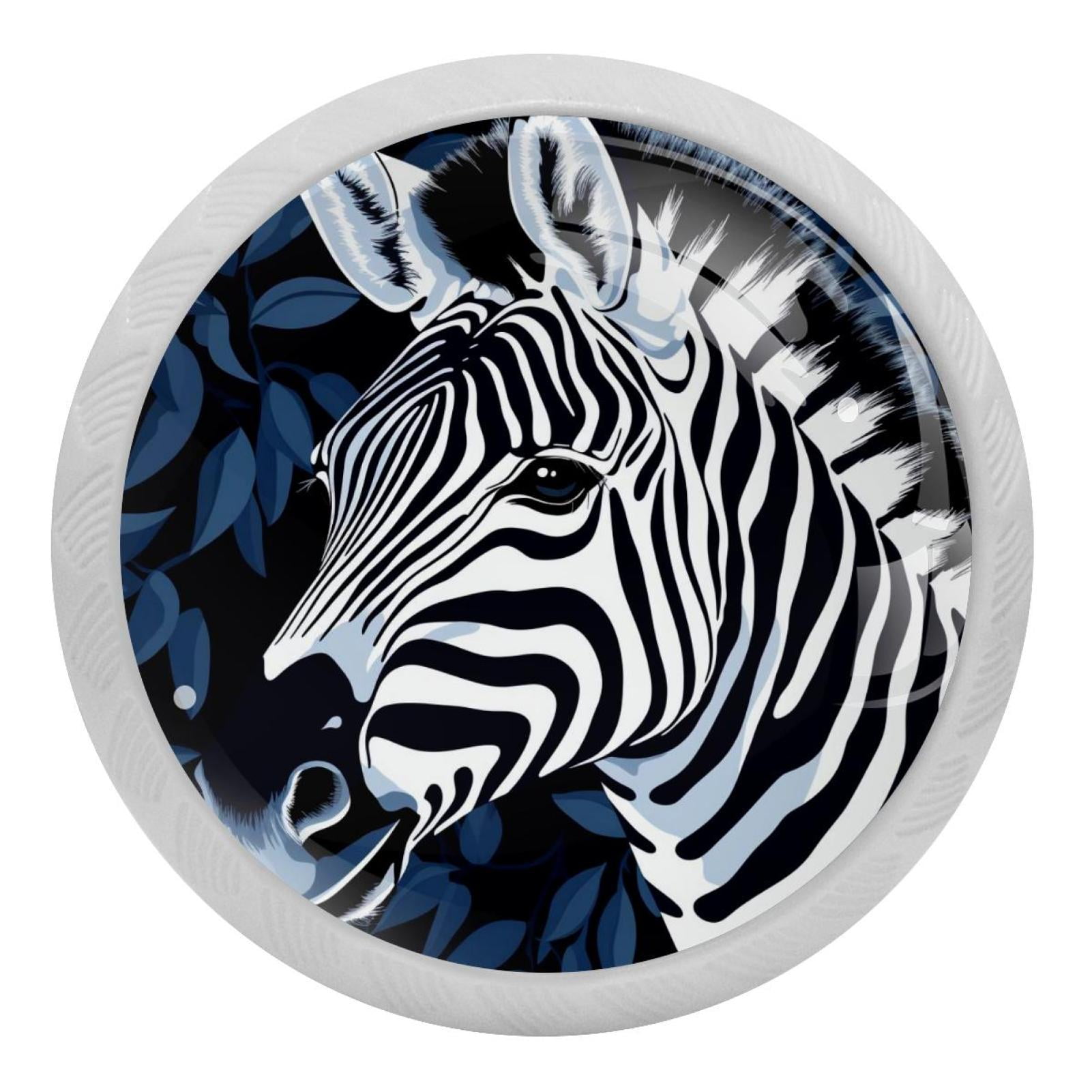 Zebra Round Glow-in-the-Dark Dresser Hardware Pack: Fluorescent Drawer ...