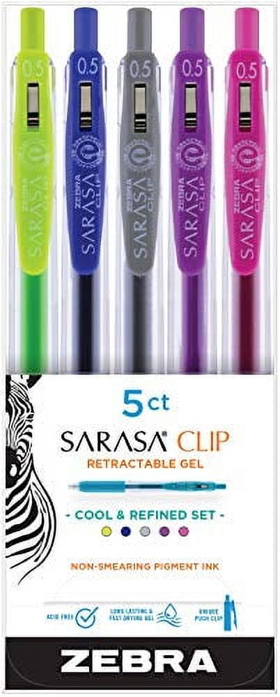 ZEBRA PEN CORPORATION Zebra SARASA Clip PN 5CT Cool&R, Cool & Refined ...