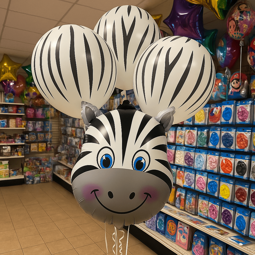 Zebra Shape Balloon Animal Theme Safari Mylar Balloon Decoration ...