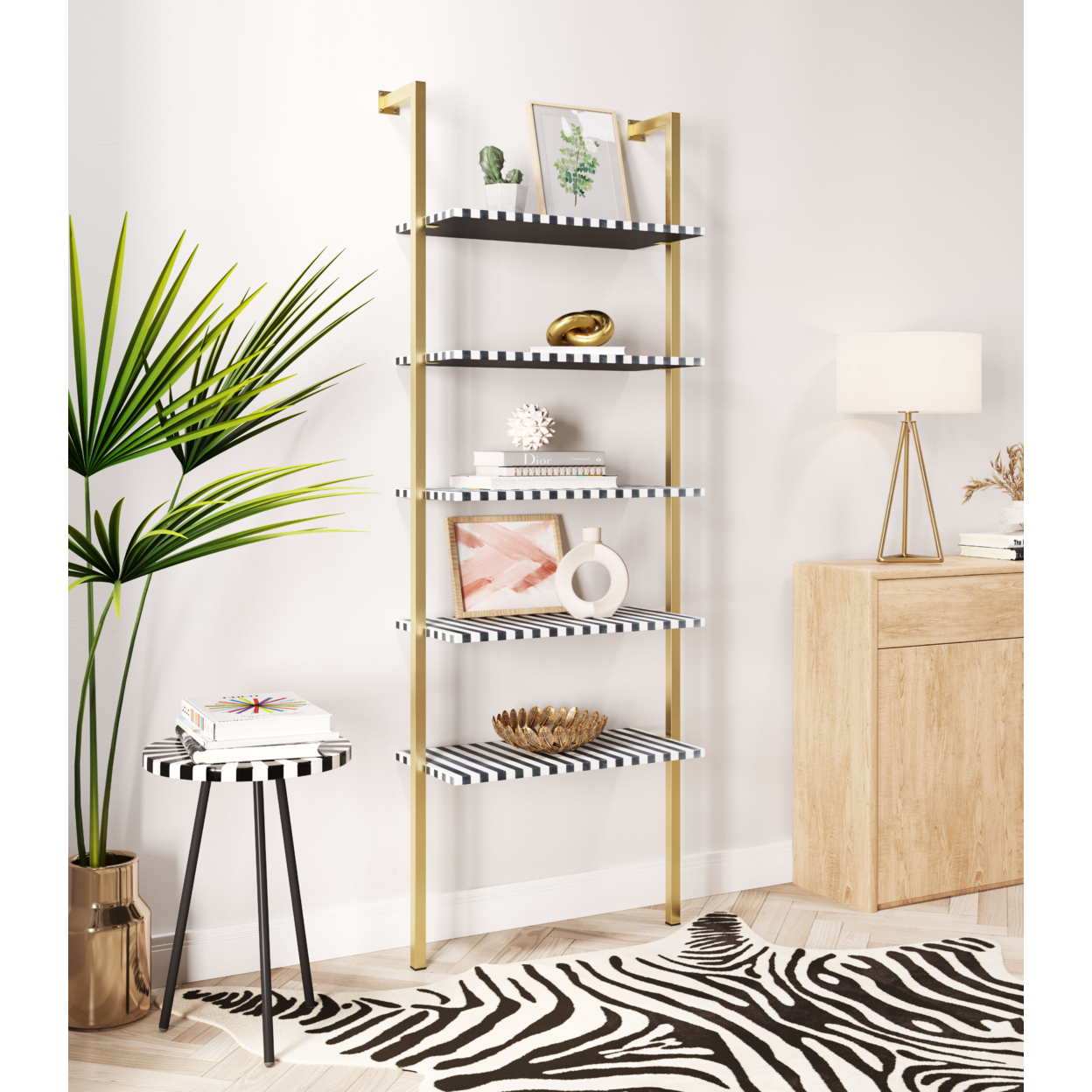 Zebra Shelf Multicolor - Walmart.com