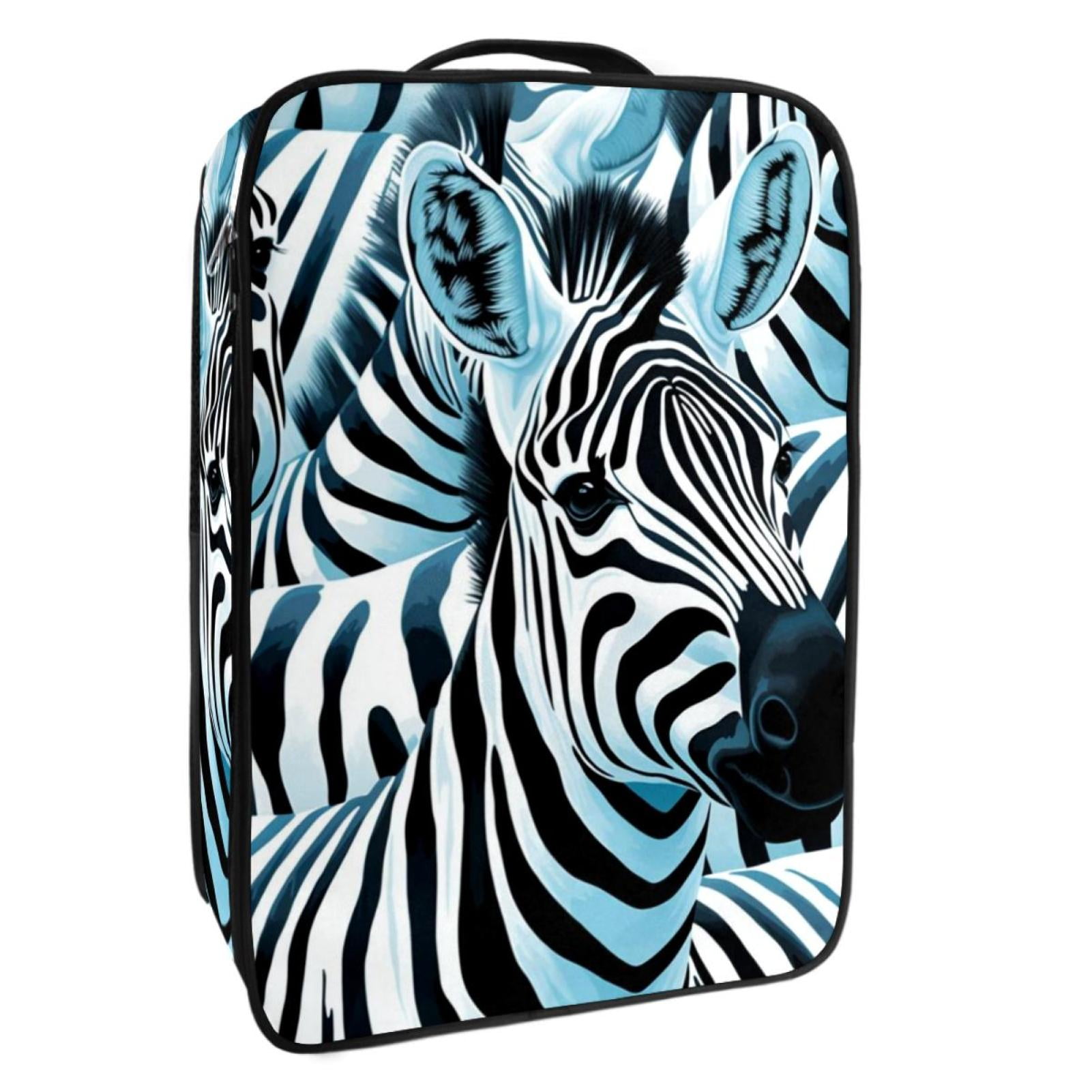 Zebra Shoe Organizer Storage Box - Polyester Material, 23x31cm/9x12in ...