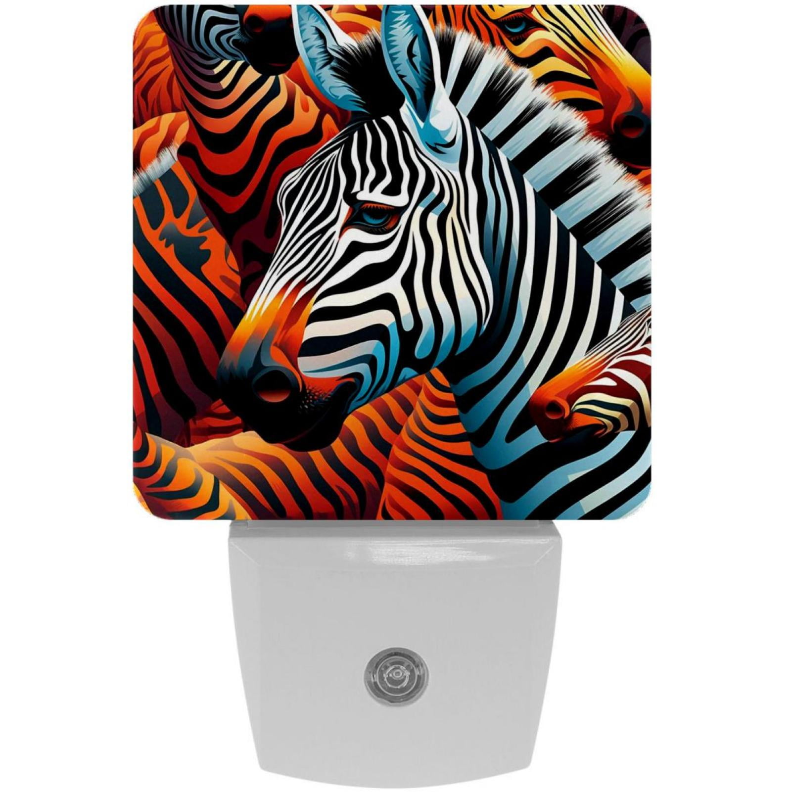 Zebra Square LED Night Lights - Small, Portable Lighting for Any Room ...