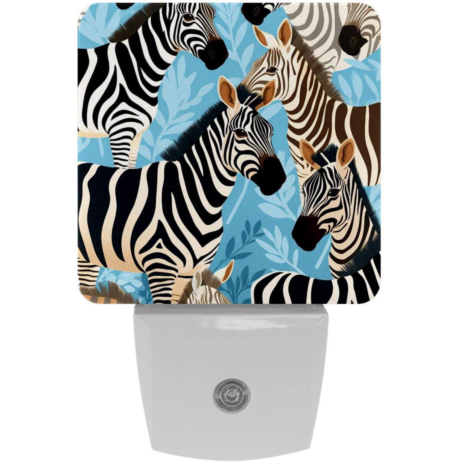 Zebra Square LED Night Lights - Small, Portable Lighting for Any Room ...