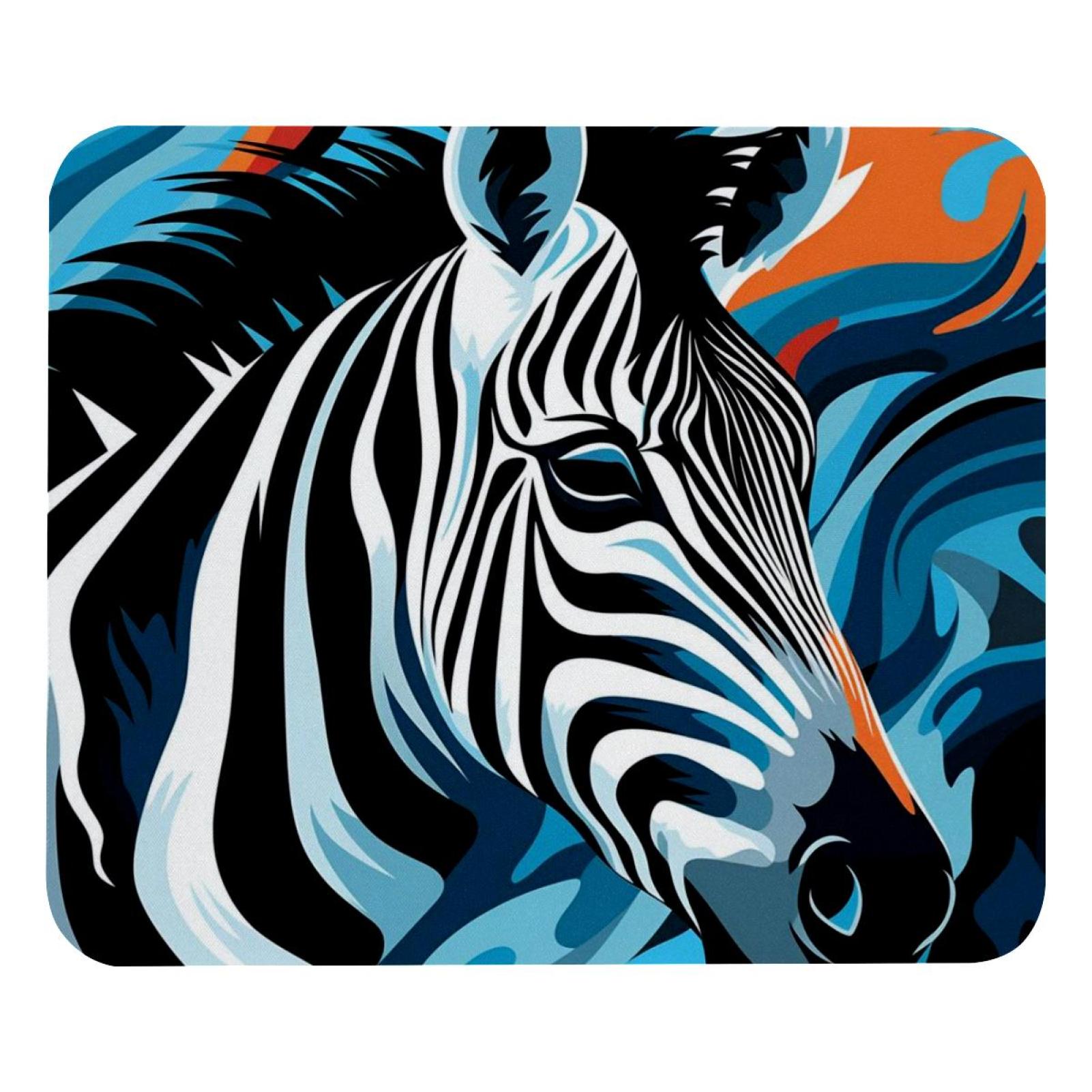 Zebra Square Printed Desk Mat Gaming Mouse Pad Non-Slip Rubber Bottom 8 ...