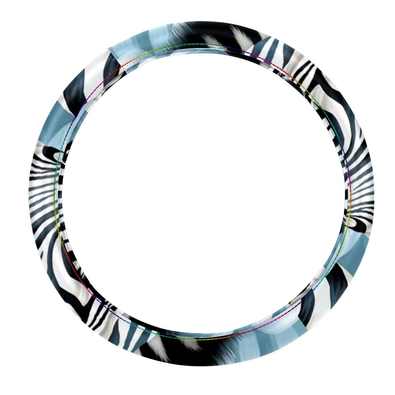 Zebra Steering Wheel Cover for Car, 14.5 Inch PVC Leather Auto ...