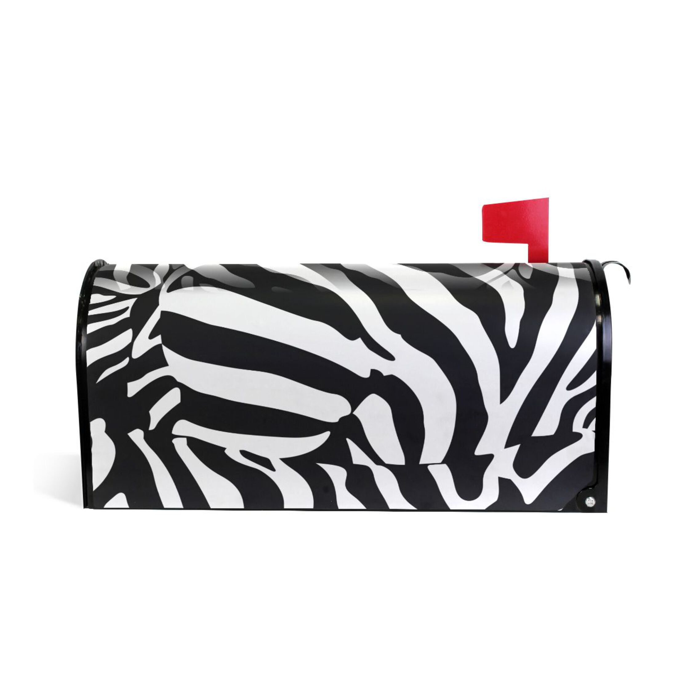 Zebra Stripe Magnetic Mailbox Covers 21" X 18" Post Letter Box Wraps ...
