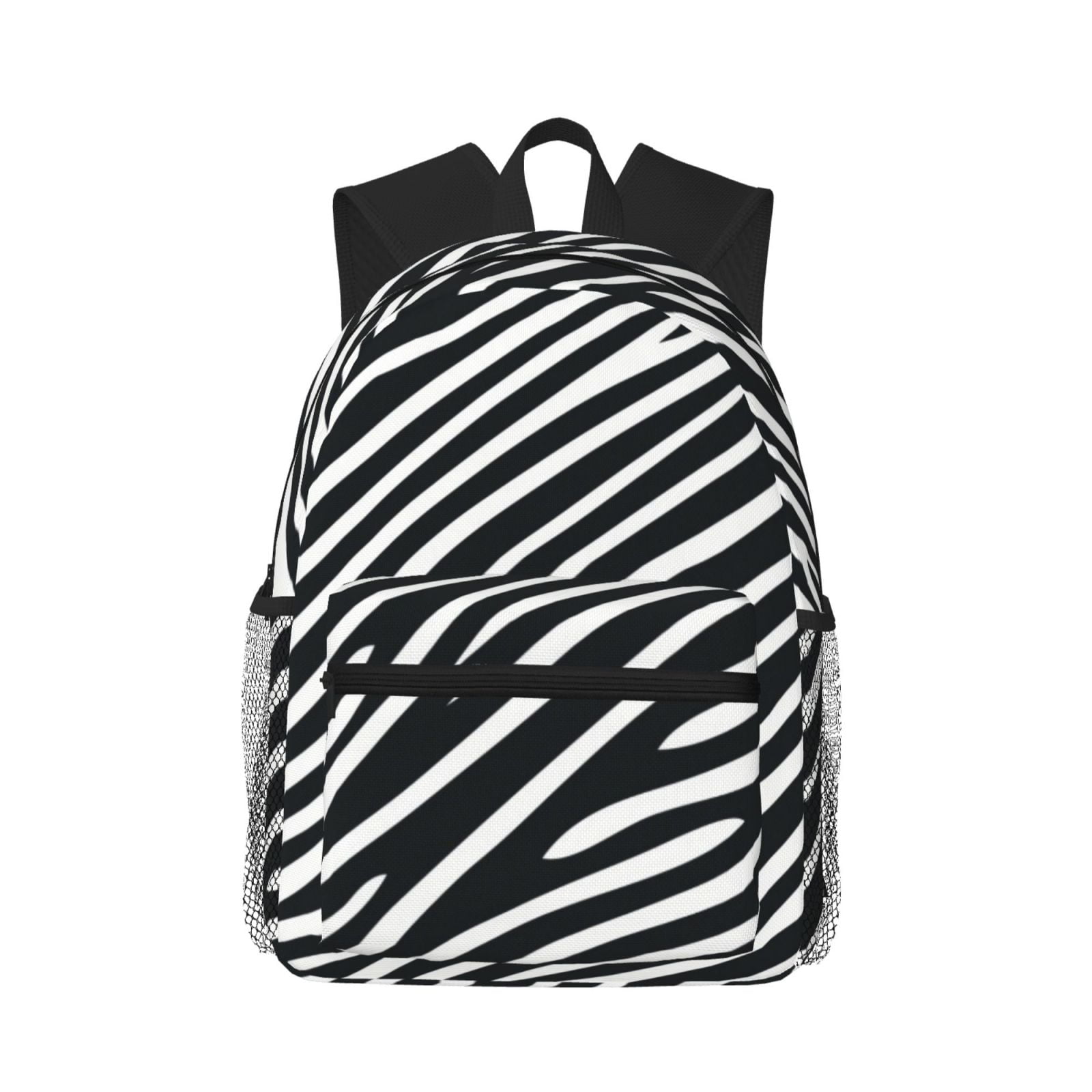 Zebra Striped Backpack for Men Women Laptop Backpack Hiking Backpack ...
