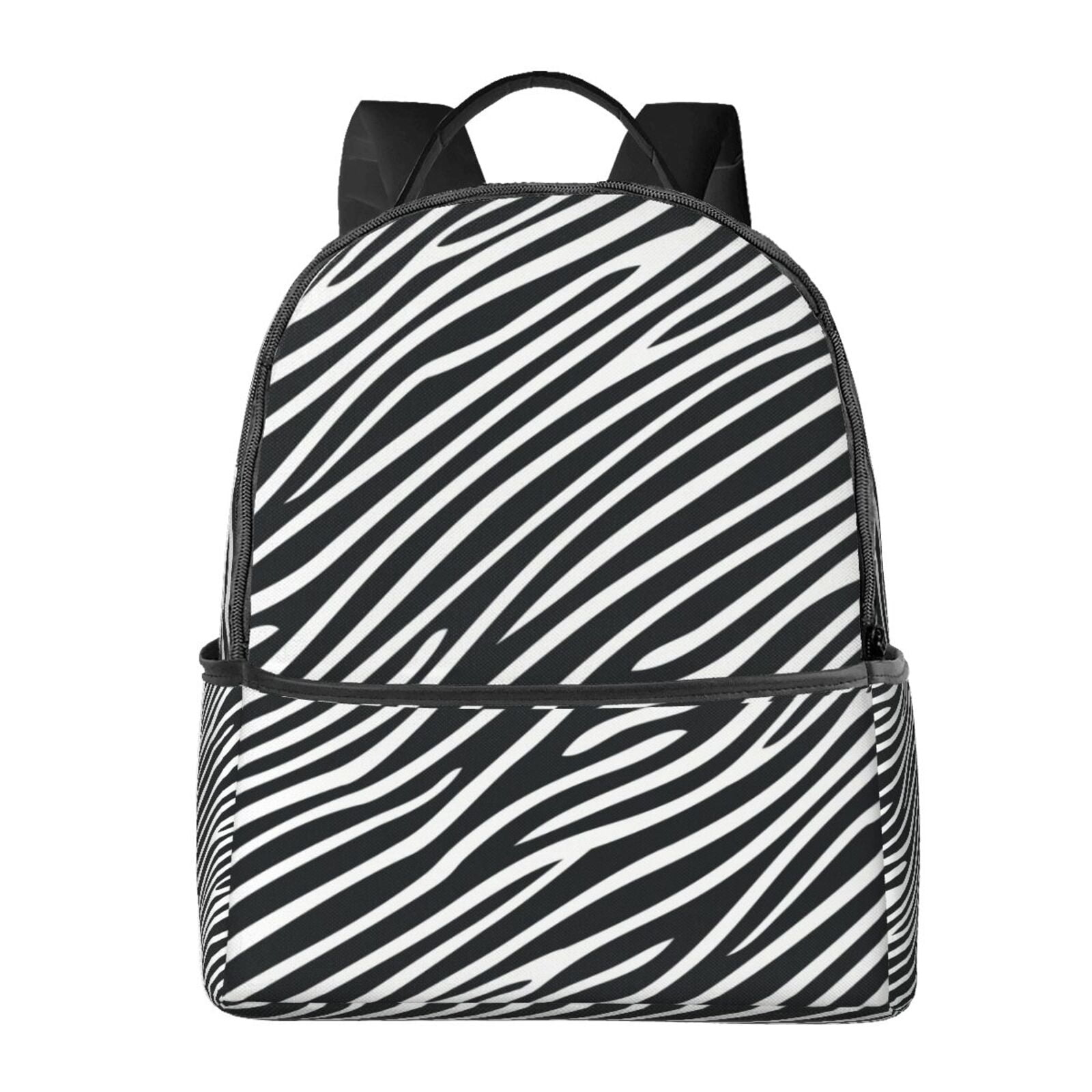 Zebra Striped Backpack for Men Women Laptop Backpack Hiking Backpack ...