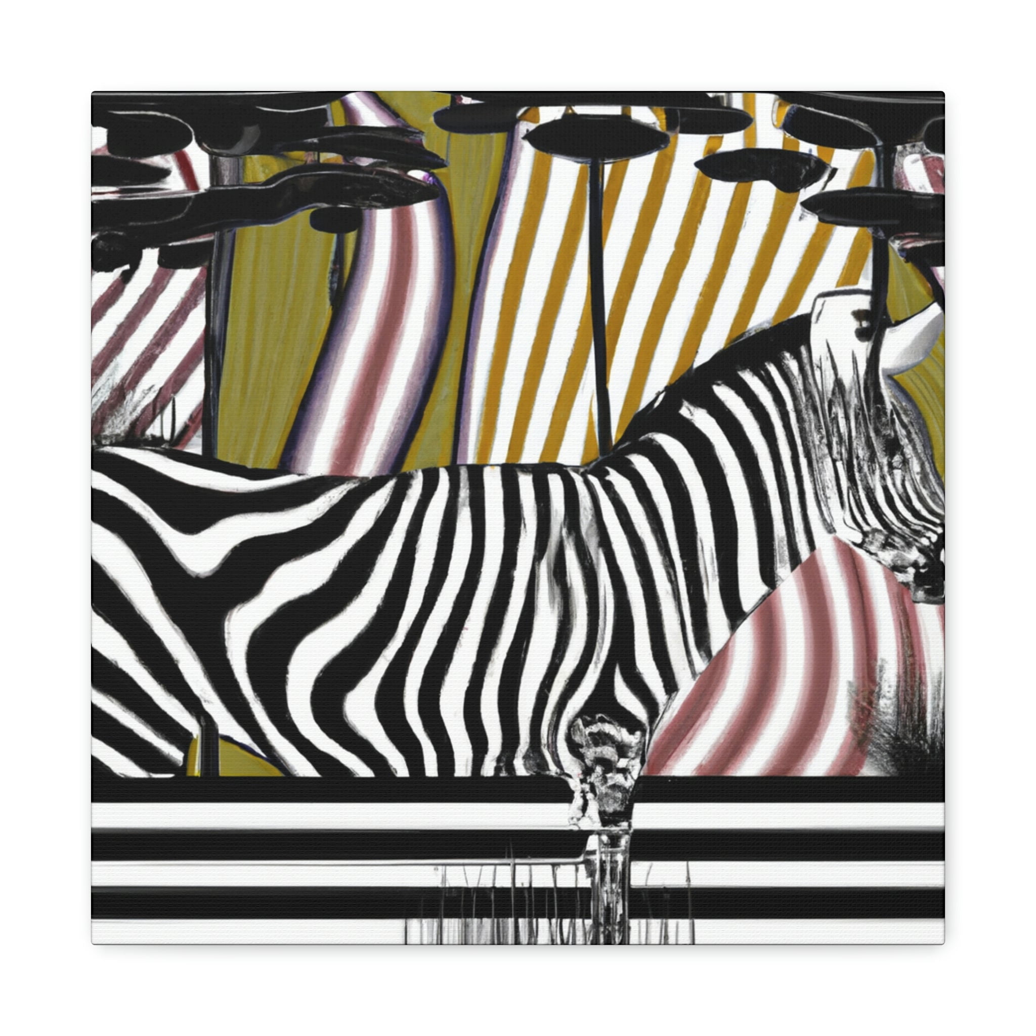 "Zebra Striped Splendor" - Canvas - Walmart.com