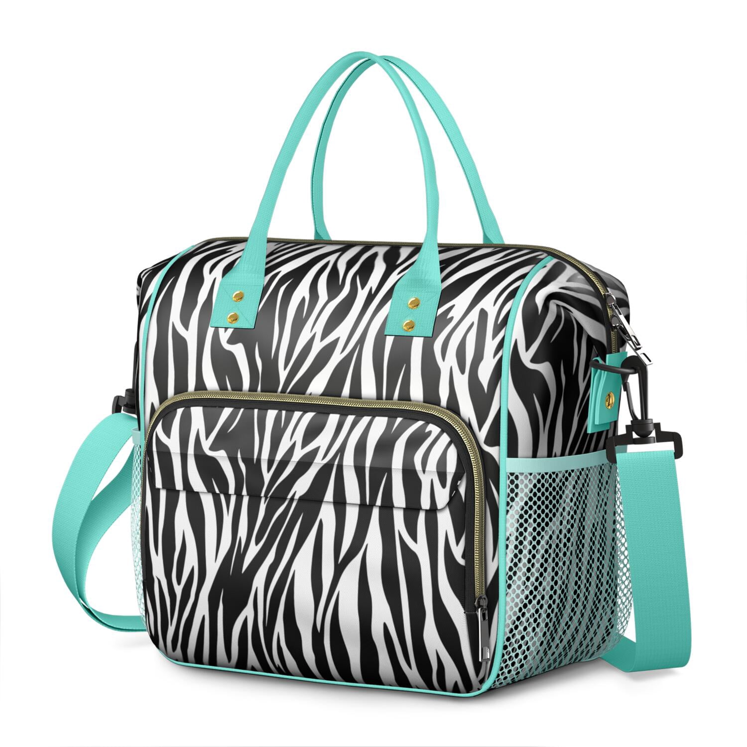 Zebra Stripes Aesthetic Lunch Box – Black & White Abstract Zebra Print ...